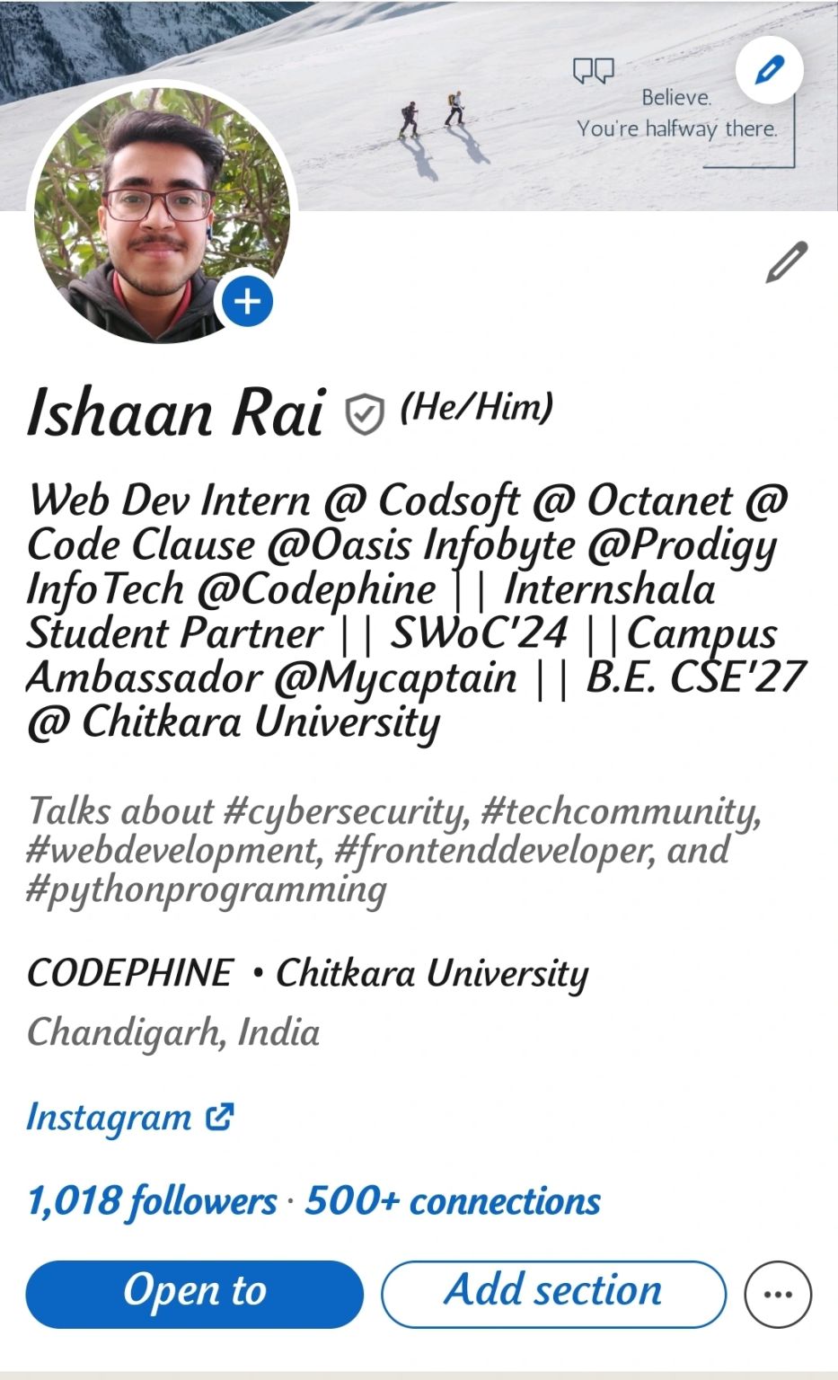 Ishaan Rai on LinkedIn: #linkedin #connections #followers #community # ... Ishaan Rai on LinkedIn: #linkedin #connections #followers #community # ...
