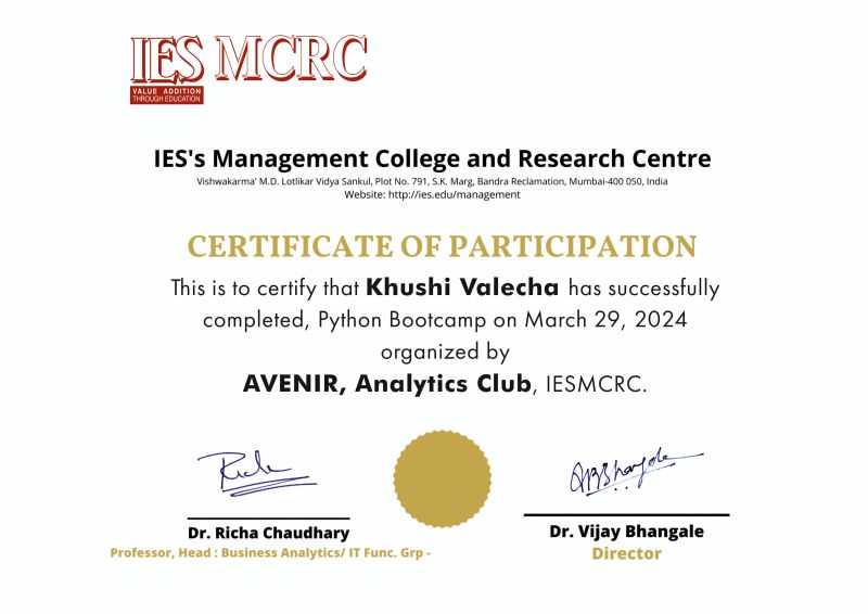 Khushi Valecha on LinkedIn: #python #coding Khushi Valecha on LinkedIn: #python #coding