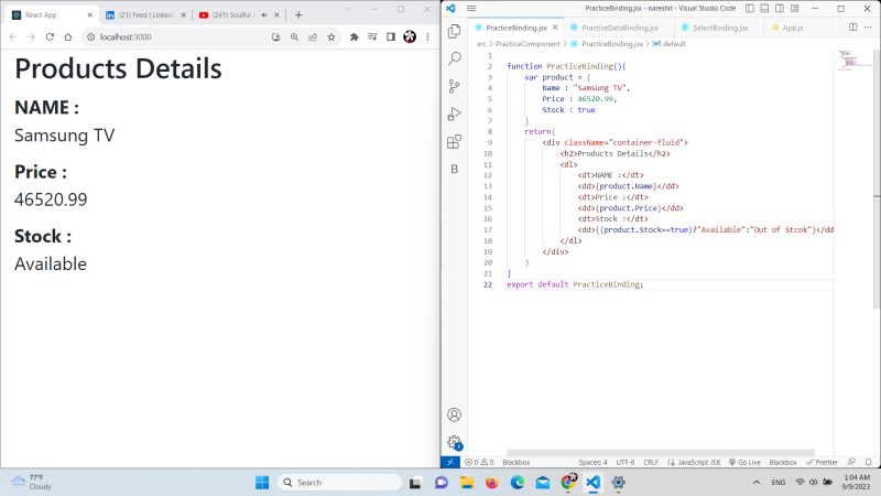 MD SHARIQUE AFTAB on LinkedIn: React Data Binding ... MD SHARIQUE AFTAB on LinkedIn: React Data Binding ...