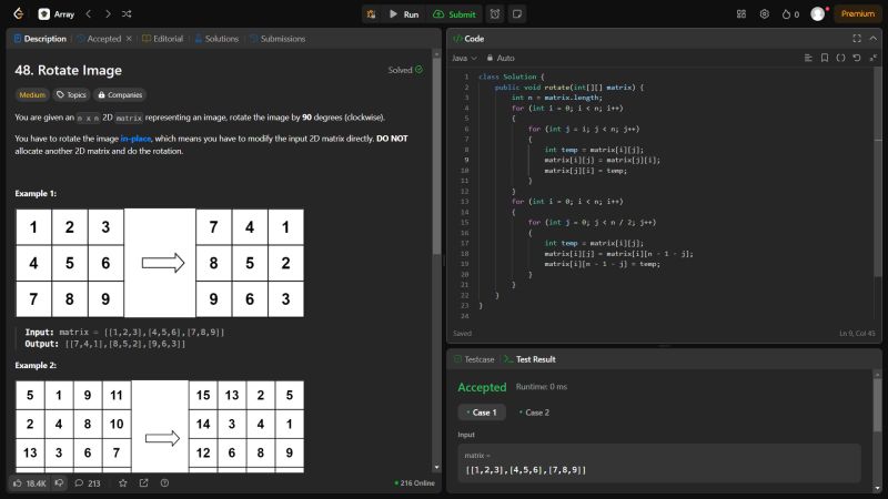 #leetcode #codingchallenge #arrays #matrix | ASHWINI B #leetcode #codingchallenge #arrays #matrix | ASHWINI B
