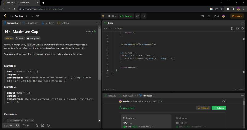 Akshat Sharma on LinkedIn: #day30 #30daysofcodechallenge #leetcode # ... Akshat Sharma on LinkedIn: #day30 #30daysofcodechallenge #leetcode # ...