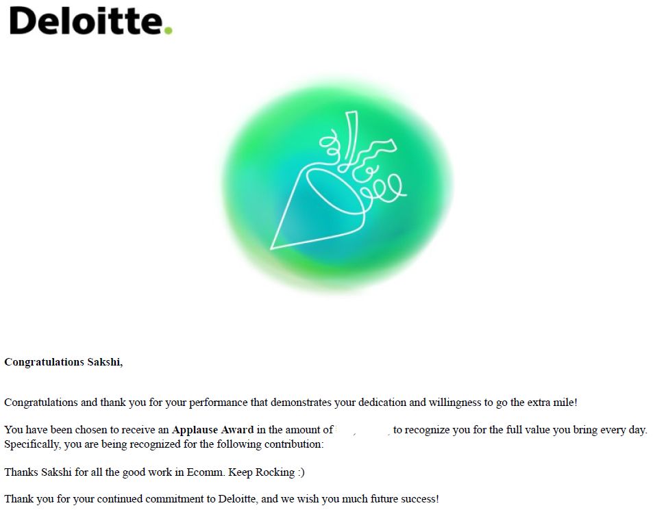 Sakshi Bherwani on LinkedIn: #deloitte #achievement #gratitude Sakshi Bherwani on LinkedIn: #deloitte #achievement #gratitude