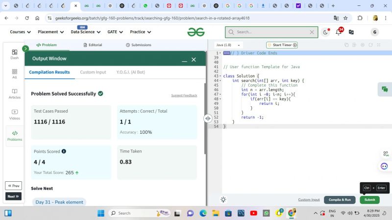 #100daysofcode #geeksforgeeks #javaprogramming #problemsolving ... #100daysofcode #geeksforgeeks #javaprogramming #problemsolving ...