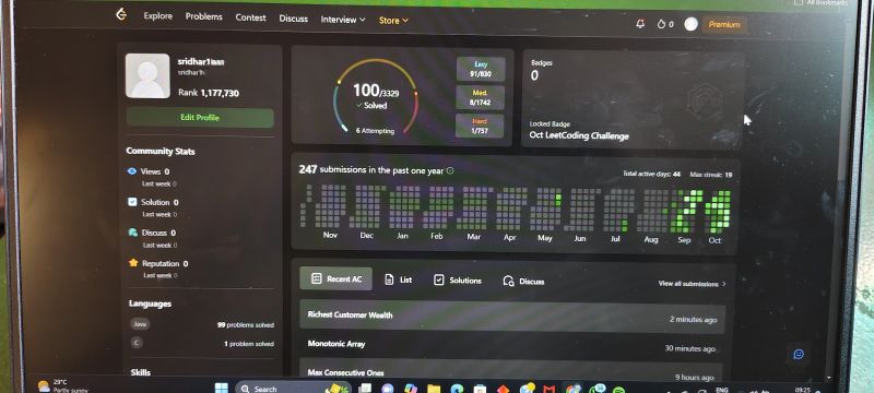 Sridhar Murugan on LinkedIn: #coding #leetcode #problemsolving #cse # ... Sridhar Murugan on LinkedIn: #coding #leetcode #problemsolving #cse # ...