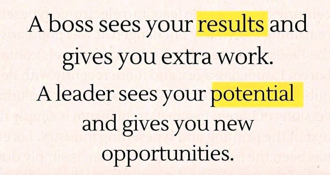 sandeep kundu on LinkedIn: difference between boss and leader sandeep kundu on LinkedIn: difference between boss and leader