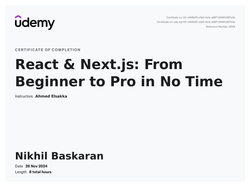 Nikhil Baskaran on LinkedIn: #webdevelopment #coding #reactjs #nodejs Nikhil Baskaran on LinkedIn: #webdevelopment #coding #reactjs #nodejs