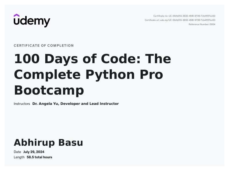 #udemy | Abhirup Basu #udemy | Abhirup Basu