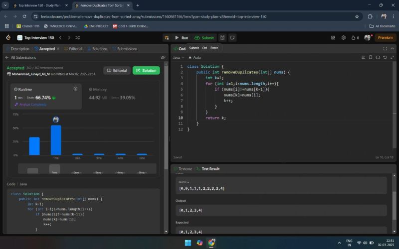Mohammed junayd ali.M on LinkedIn: #100daysofcode #leetcode # ... Mohammed junayd ali.M on LinkedIn: #100daysofcode #leetcode # ...