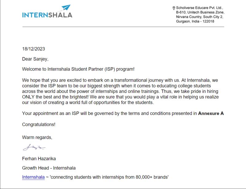 Guys, I am finally selected for Intershala Student program!! Hope I do ... Guys, I am finally selected for Intershala Student program!! Hope I do ...