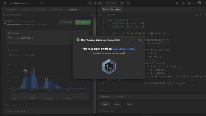 #leetcode #consistency #keepgrowing #codingjourney | Vamsi Pachipala #leetcode #consistency #keepgrowing #codingjourney | Vamsi Pachipala
