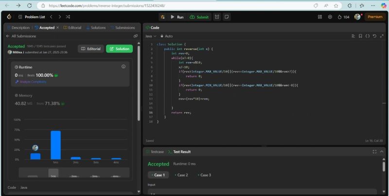 Mithra J on LinkedIn: #leetcode #100daysofcode #problemsolving Mithra J on LinkedIn: #leetcode #100daysofcode #problemsolving