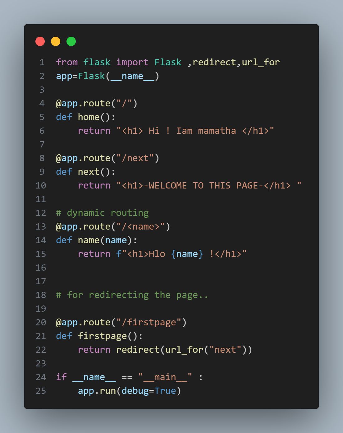 Otte Mamatha on LinkedIn: #day60 #python #flask #webdevelopment Otte Mamatha on LinkedIn: #day60 #python #flask #webdevelopment