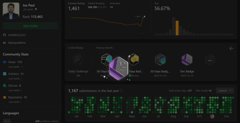 Jos Paul on LinkedIn: #leetcode #coding #consistent #dcc #dailycoding # ... Jos Paul on LinkedIn: #leetcode #coding #consistent #dcc #dailycoding # ...