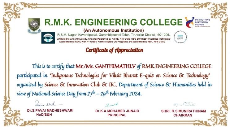 Ganthimathi .V on LinkedIn: #science #innovation #quizcompetition # ... Ganthimathi .V on LinkedIn: #science #innovation #quizcompetition # ...