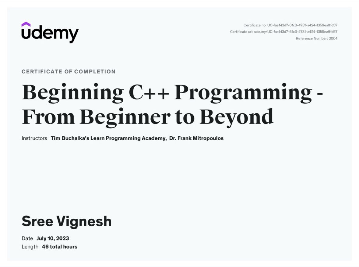 Sree Vignesh on LinkedIn: #udemy #udemycourse #udemycertification Sree Vignesh on LinkedIn: #udemy #udemycourse #udemycertification