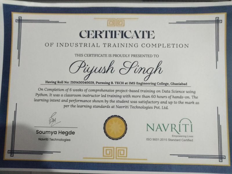 Piyush Singh on LinkedIn: #datascience #internship #learning #python # ... Piyush Singh on LinkedIn: #datascience #internship #learning #python # ...