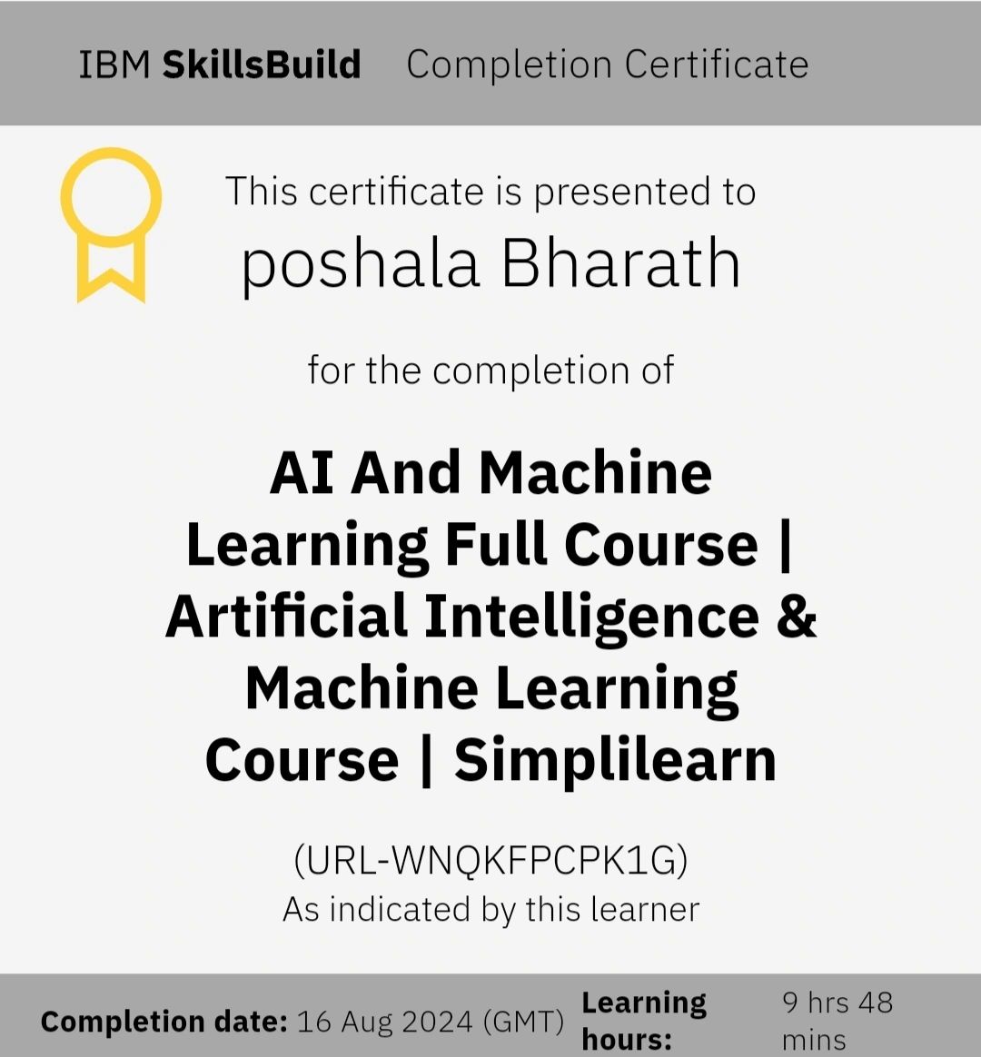poshala Bharath on LinkedIn: I thrilled to announce that I have ... poshala Bharath on LinkedIn: I thrilled to announce that I have ...