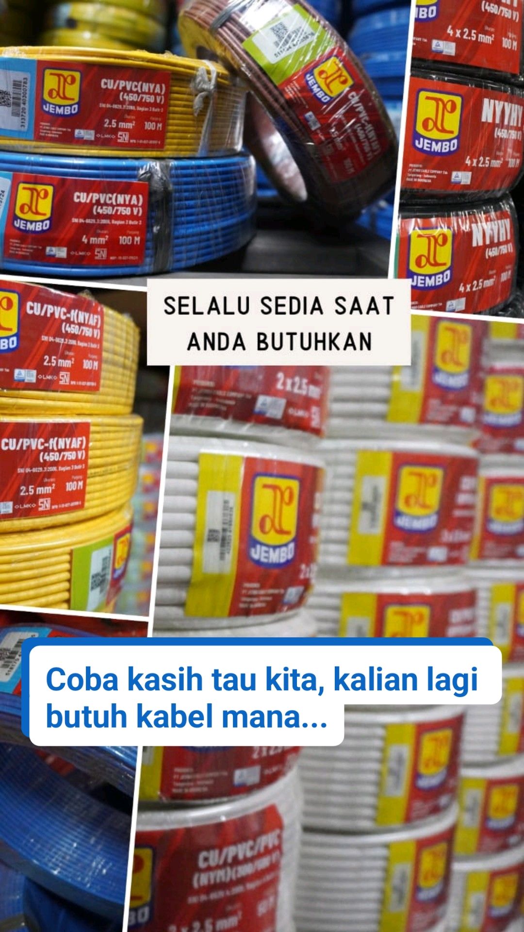 Coba kasih tau kita, kalian lagi butuh kabel mana... | Rangga SGW Coba kasih tau kita, kalian lagi butuh kabel mana... | Rangga SGW