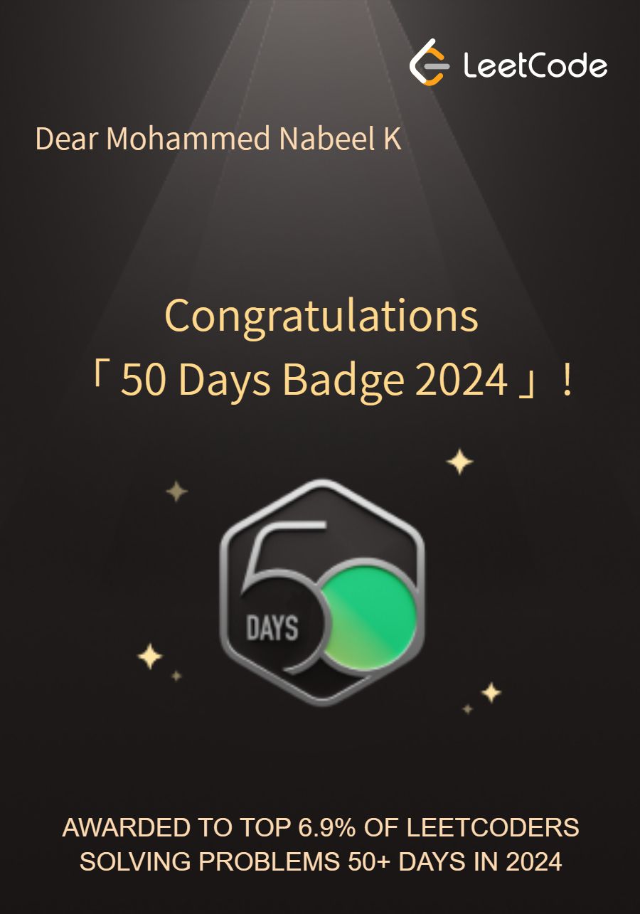Mohammed Nabeel on LinkedIn: #leetcode #100daysofcode #algorithms # ... Mohammed Nabeel on LinkedIn: #leetcode #100daysofcode #algorithms # ...