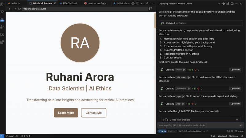 #vibecoding #ai #softwaredevelopment #windsurf #cursorai | Ruhani Arora #vibecoding #ai #softwaredevelopment #windsurf #cursorai | Ruhani Arora
