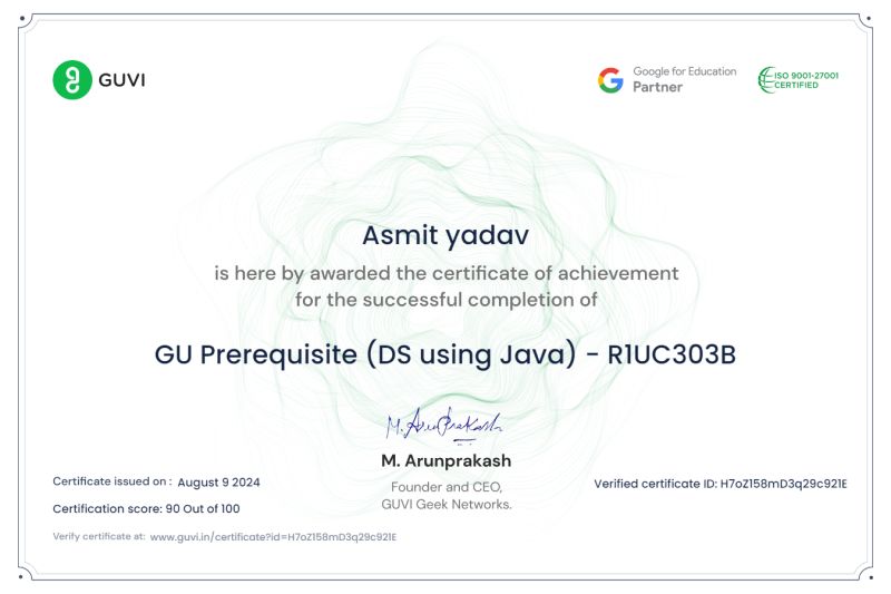 Asmit Yadav on LinkedIn: #guvi Asmit Yadav on LinkedIn: #guvi