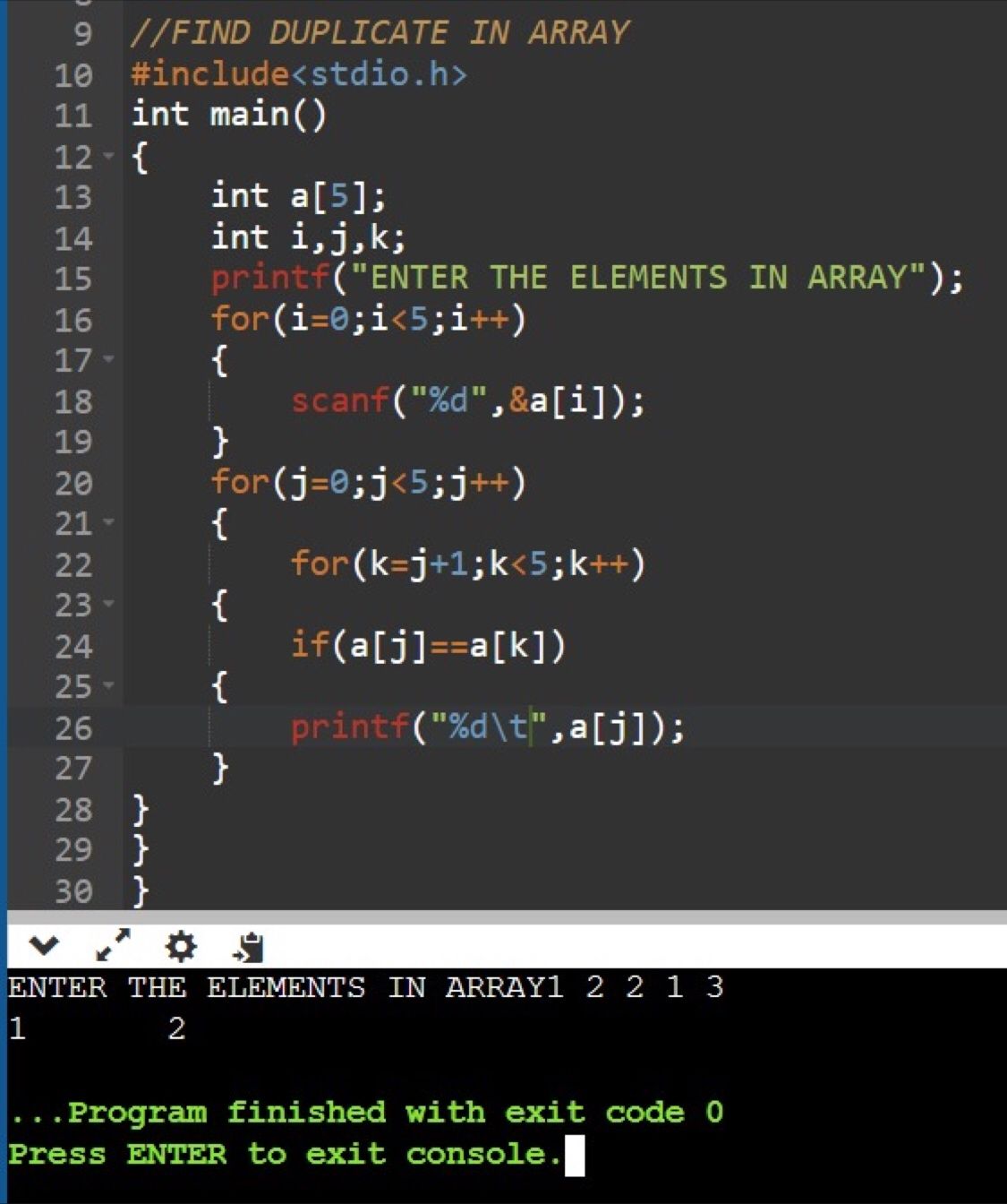 Print duplicate in array for #100daysofcodechallenge | Gunn . posted on ... Print duplicate in array for #100daysofcodechallenge | Gunn . posted on ...