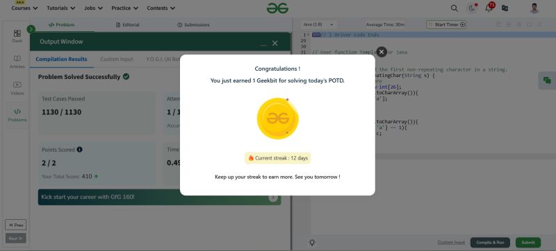 Naga Sai Ram Sunkara on LinkedIn: #gfg160daysofcode #codingjourney # ... Naga Sai Ram Sunkara on LinkedIn: #gfg160daysofcode #codingjourney # ...