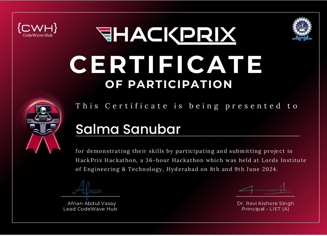 Salma Sanubar on LinkedIn: #hackathon #hackathon #certificate # ... Salma Sanubar on LinkedIn: #hackathon #hackathon #certificate # ...