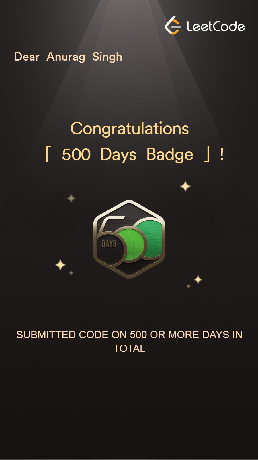 Anurag Singh on LinkedIn: #leetcode #codingjourney #leetcode500days # ... Anurag Singh on LinkedIn: #leetcode #codingjourney #leetcode500days # ...