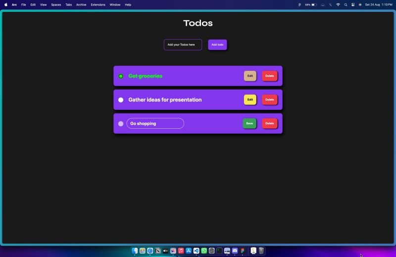 AARON H on LinkedIn: I built a basic Todo web application using HTML ... AARON H on LinkedIn: I built a basic Todo web application using HTML ...