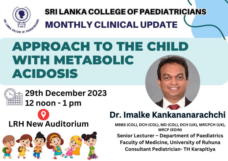 Sri Lanka College of Paediatricians posted on LinkedIn Sri Lanka College of Paediatricians posted on LinkedIn