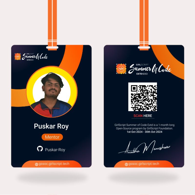 Puskar Roy on LinkedIn: #gssoc #opensource #projectadmin #mentor # ... Puskar Roy on LinkedIn: #gssoc #opensource #projectadmin #mentor # ...