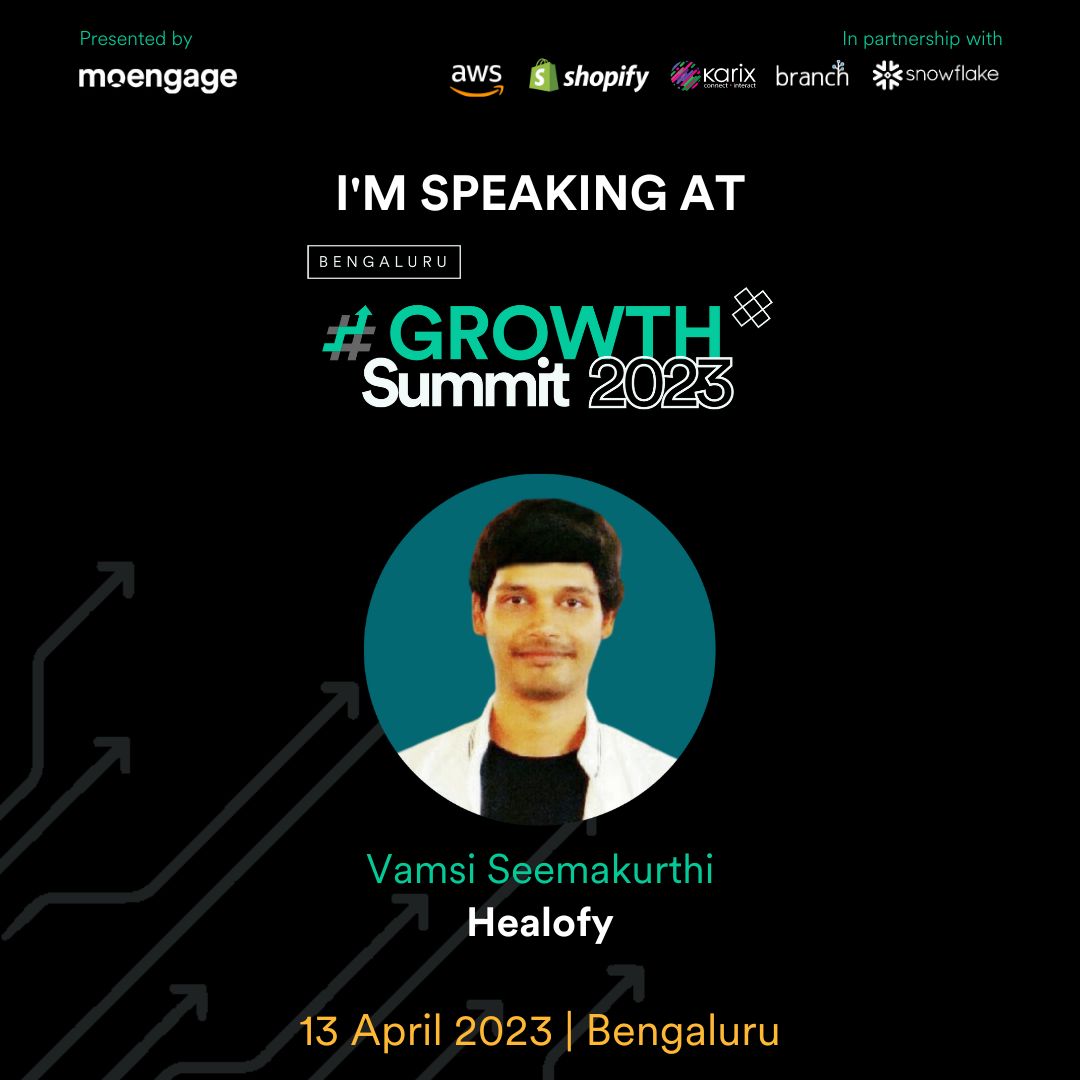 Vamsi Seemakurthi on LinkedIn: #growthsummit Vamsi Seemakurthi on LinkedIn: #growthsummit