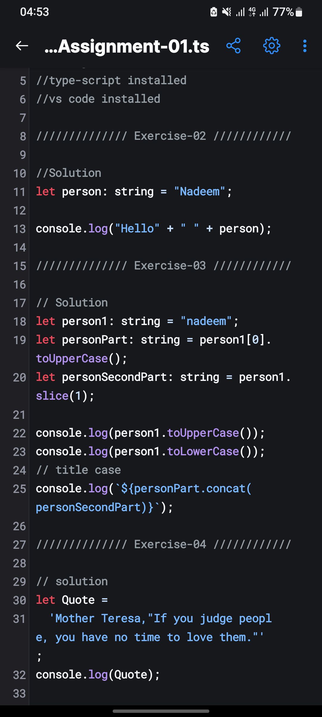 Nadeem Khan on LinkedIn: #typescript #codingjourney #programmingcommunity Nadeem Khan on LinkedIn: #typescript #codingjourney #programmingcommunity