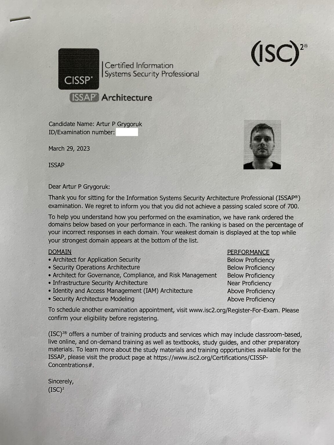 Artur Piotr Grygoruk MS, CISSP, CISM, CRISC, CCSP, CCSM Elite on ... Artur Piotr Grygoruk MS, CISSP, CISM, CRISC, CCSP, CCSM Elite on ...