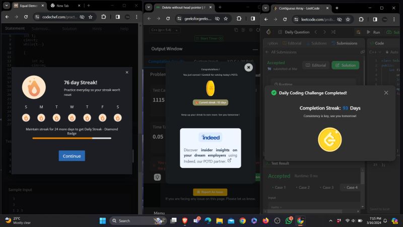 Day 86 of 365 Days of Coding with LeetCode and GeeksforGeeks | Vijay ... Day 86 of 365 Days of Coding with LeetCode and GeeksforGeeks | Vijay ...