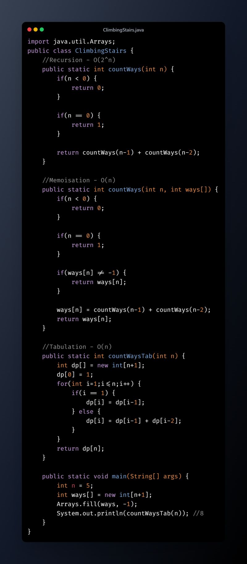 Shekhar Singh on LinkedIn: #climbingstairs #dynamicprogramming # ... Shekhar Singh on LinkedIn: #climbingstairs #dynamicprogramming # ...