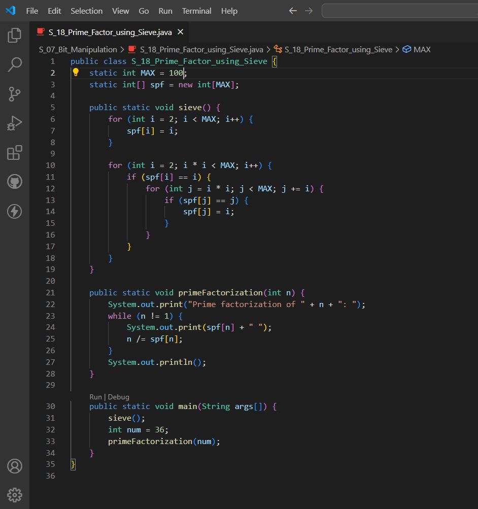 Problem S_18: Prime Factorization with Sieve | Shafiulla Attar posted ... Problem S_18: Prime Factorization with Sieve | Shafiulla Attar posted ...