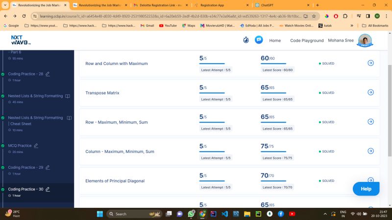 Mohana Sree Katam on LinkedIn: #python #nxtwave #consistency # ... Mohana Sree Katam on LinkedIn: #python #nxtwave #consistency # ...