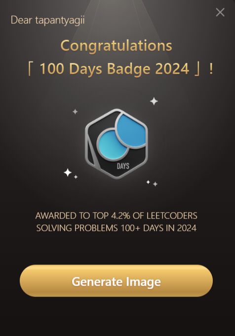 Tapan Tyagi on LinkedIn: #leetcode #100daysofcode #codingjourney # ... Tapan Tyagi on LinkedIn: #leetcode #100daysofcode #codingjourney # ...