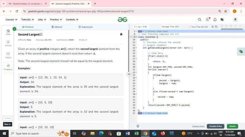 Divya Rahane on LinkedIn: #gfg160 #geekstreak2024 #codingchallenge # ... Divya Rahane on LinkedIn: #gfg160 #geekstreak2024 #codingchallenge # ...