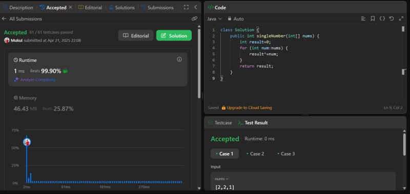 #leetcode #100daysofcode #java #problemsolving #bitmanipulation #xor ... #leetcode #100daysofcode #java #problemsolving #bitmanipulation #xor ...