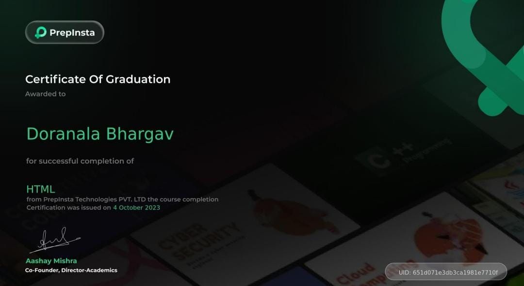 Doranala Bhargav on LinkedIn: #html #webdevelopment #prepinsta Doranala Bhargav on LinkedIn: #html #webdevelopment #prepinsta