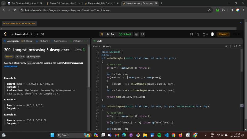 Sejal Gupta on LinkedIn: #dsa #dynamicprogramming Sejal Gupta on LinkedIn: #dsa #dynamicprogramming