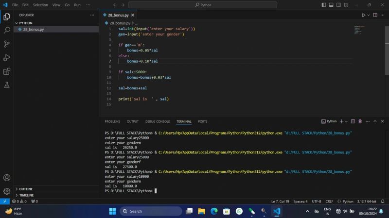 Pratyusha Das on LinkedIn: Hello LinkedIn family 🐍#python program 🐍 # ... Pratyusha Das on LinkedIn: Hello LinkedIn family 🐍#python program 🐍 # ...