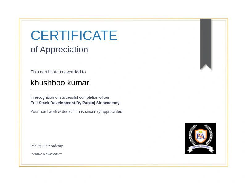Khushboo Kumari posted on LinkedIn Khushboo Kumari posted on LinkedIn