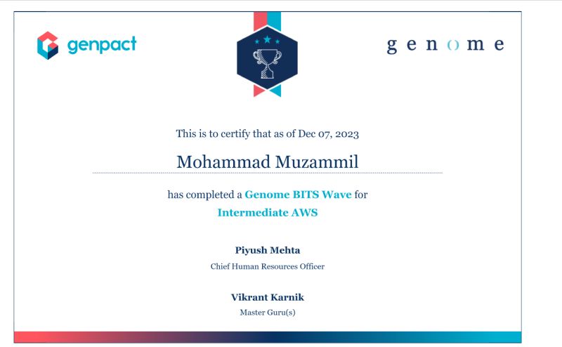 Mohammed Muzammil on LinkedIn: I completed the AWS Certified Cloud ... Mohammed Muzammil on LinkedIn: I completed the AWS Certified Cloud ...