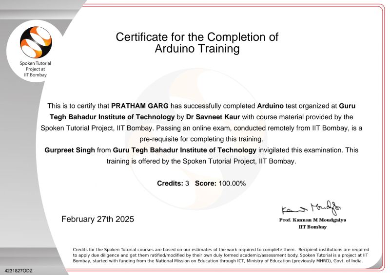 #achievement #arduino #iot #iitbombay #spokentutorial #ggsipu ... #achievement #arduino #iot #iitbombay #spokentutorial #ggsipu ...