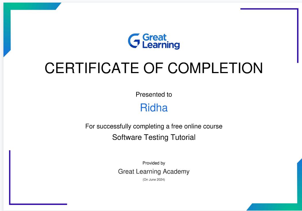 Ridha R on LinkedIn: #softwaretesting #learningjourney # ... Ridha R on LinkedIn: #softwaretesting #learningjourney # ...