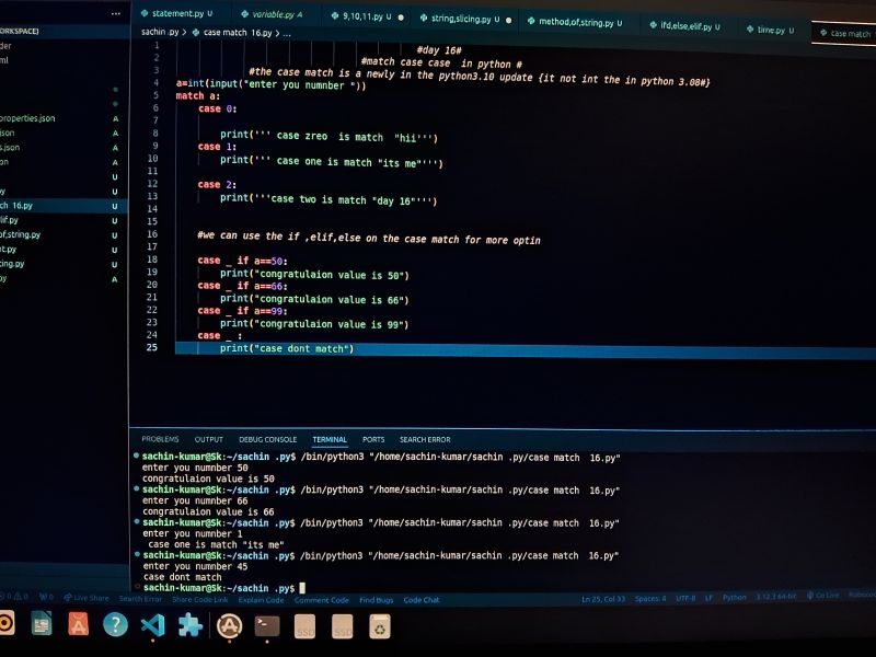 Sachin Kumar on LinkedIn: #python #codingjourney #100daysofcode Sachin Kumar on LinkedIn: #python #codingjourney #100daysofcode
